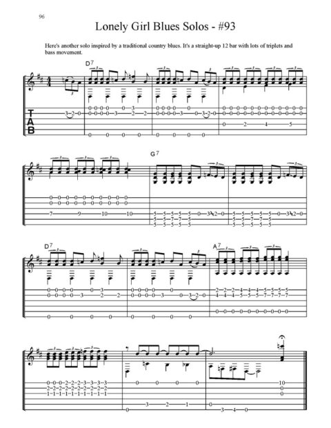 101 Blues Riffs and Solos in Open D Guitar Tuning - Kalymi Music