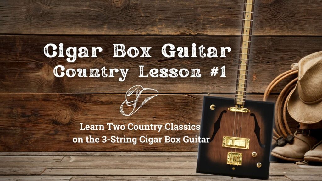 Cigar Box Guitar Country Lesson 1 | Lesson and Chords | Kalymi Music