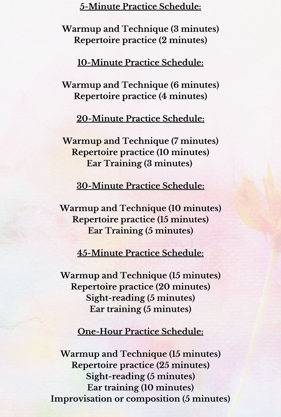 Max-out Your Music Practice Schedule | Kalymi Music