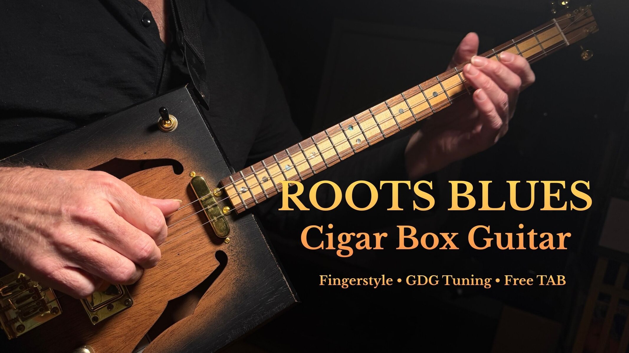 Roots Blues Cigar Box Guitar Lesson | Fingerstyle GDG Blues